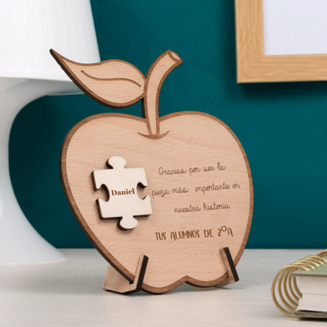 Diploma en forma de manzana personalizado para profes - Regalo original ...